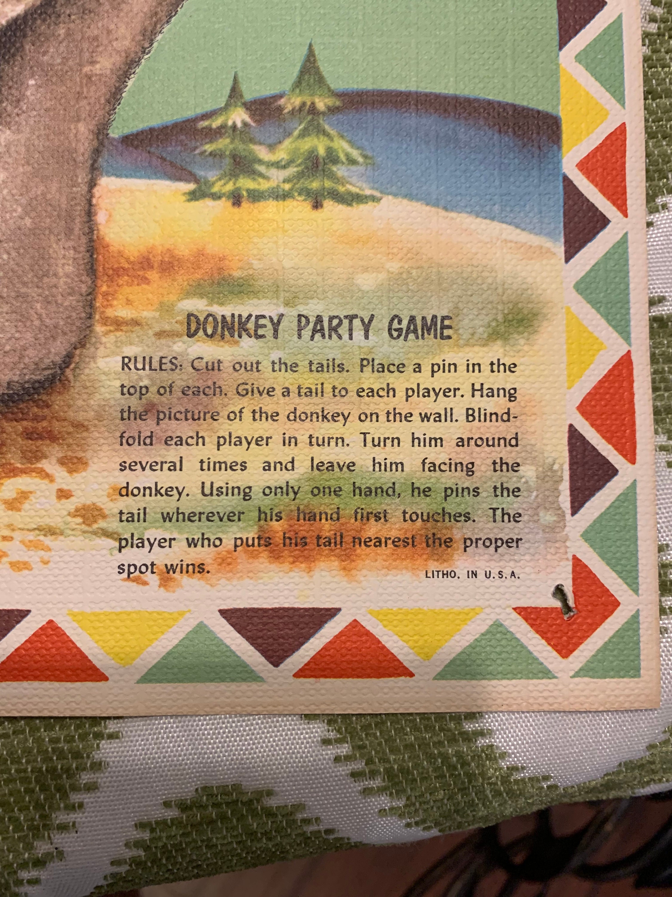 Donkey Party Vintage Whitman Party Game 1952 4408 - Etsy
