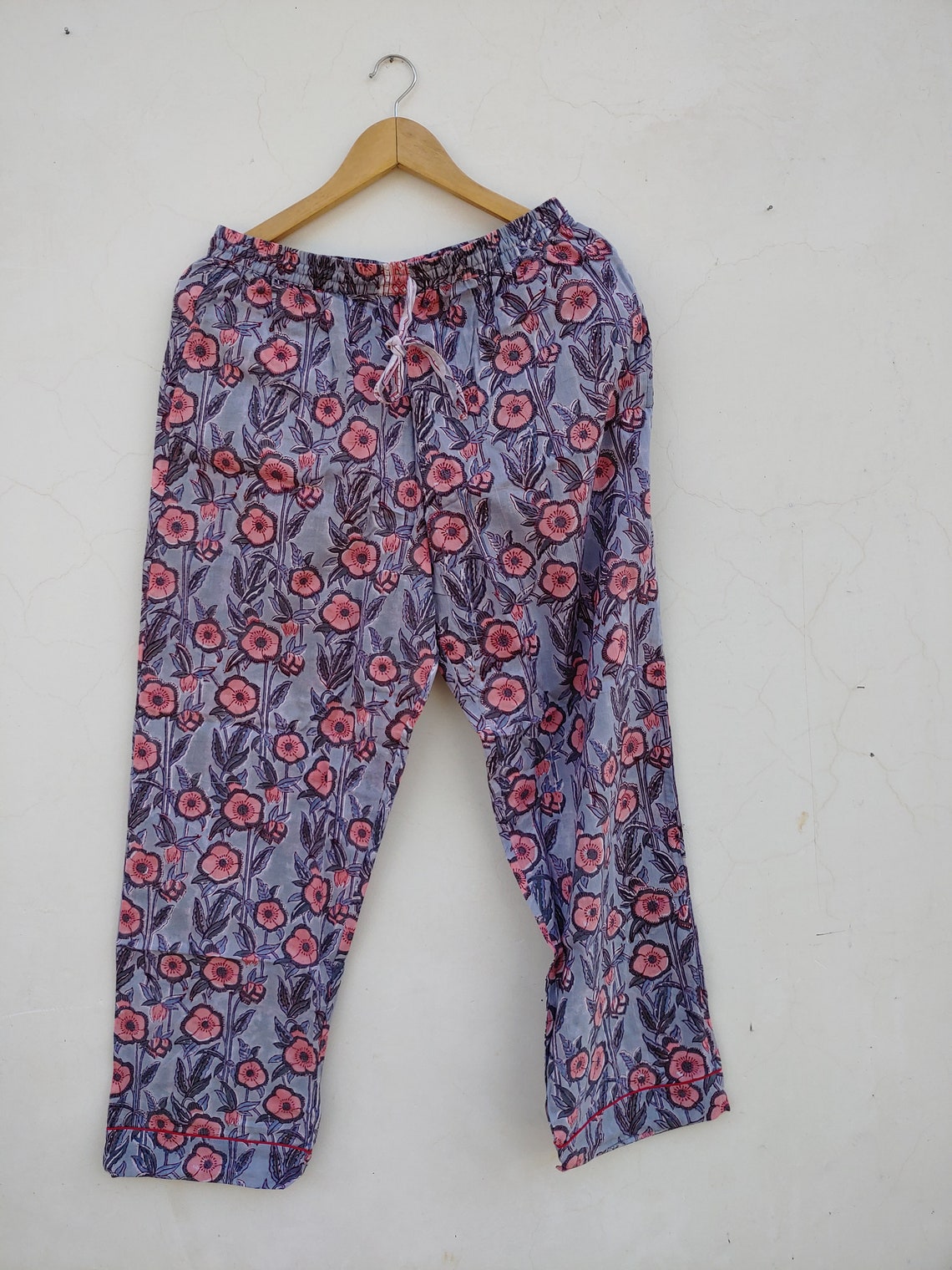 Handmade Cotton Pajama Set, Floral Print Night Suit - Etsy