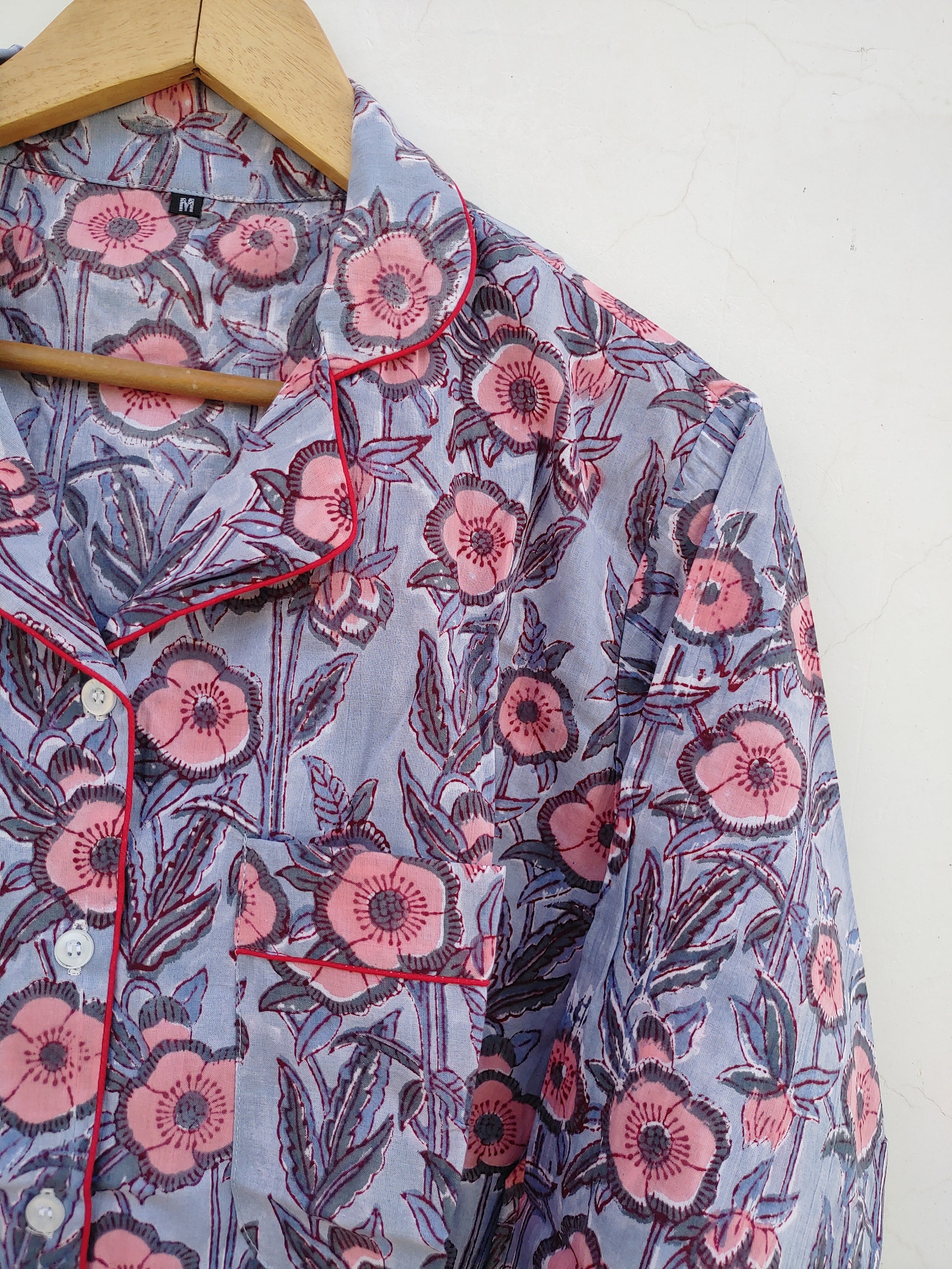 Handmade cotton pajamas night suit women wear gift for | Etsy