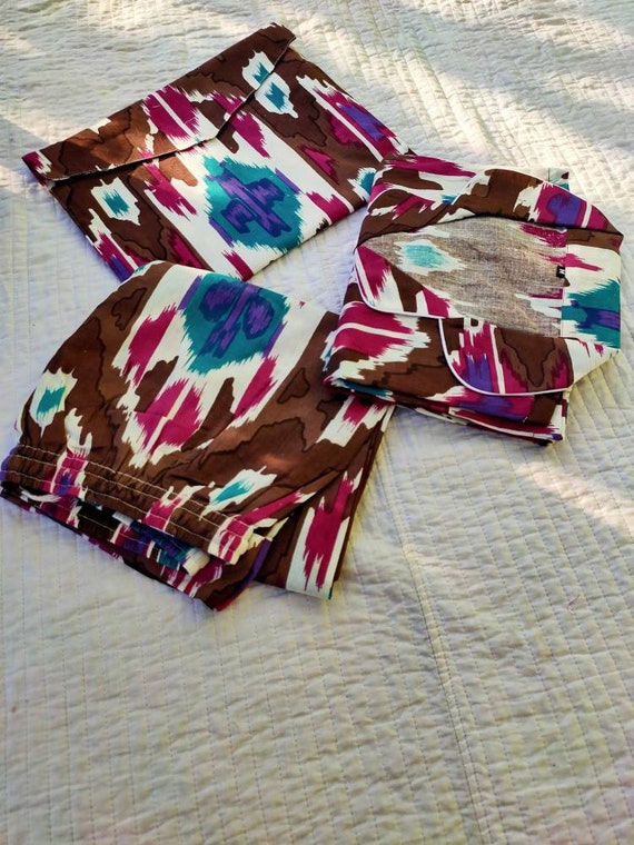 Night Shut Hand Print Pajama Setcotton Night Shut Pajama | Etsy