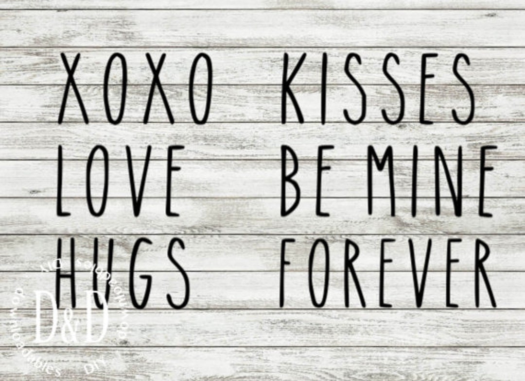 Rae Dunn Valentines Svg, Love Words Cut File, Valentines Svg, Love ...