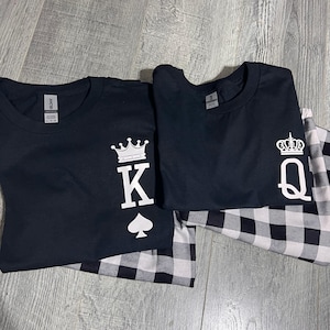 King OR Queen Pyjamas | Couples Pyjamas | Matching Pyjamas | Loungewear ...
