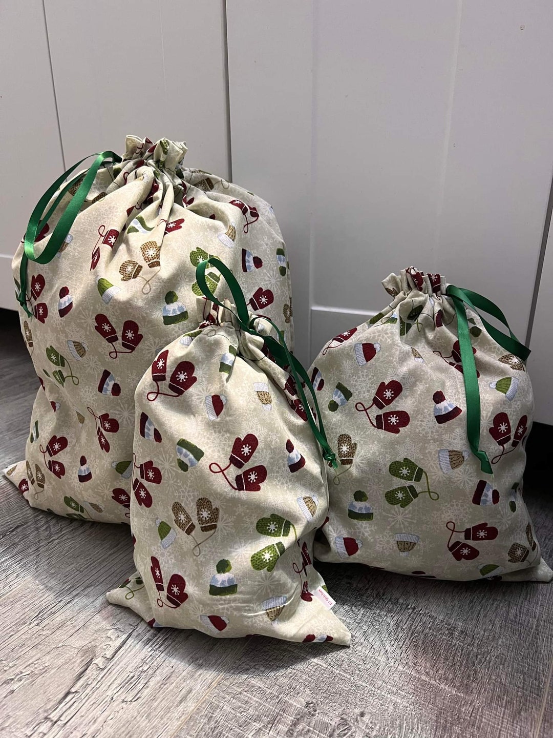 Sacs cadeaux de Noël réutilisables Sacs réutilisables Sacs - Etsy Canada
