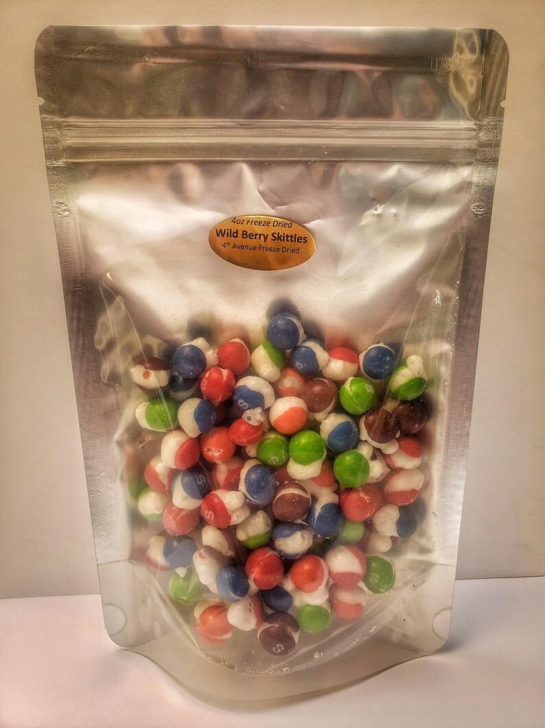 Freeze Dried Skittles-wild Berry Flavor 4oz Bag - Etsy