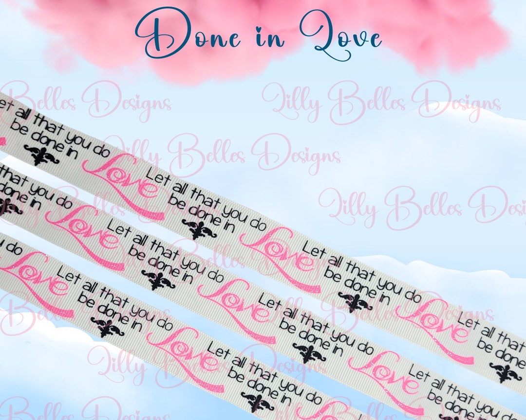 Done in Love: Designer Grosgrain Ribbon - Etsy