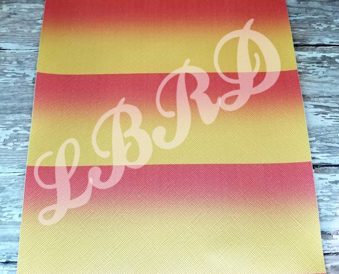 Halloween Candy Corn/ Ombre US Designer High Quality Faux Leather ...