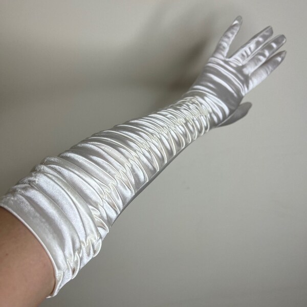 White Opera Gloves - Etsy