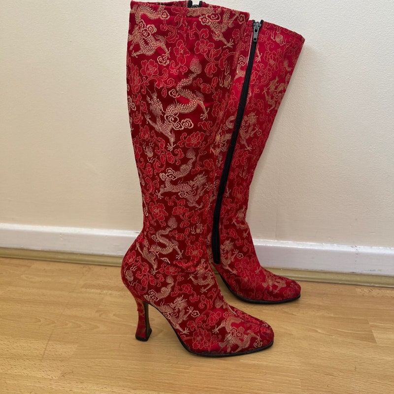 Red Boots - Etsy