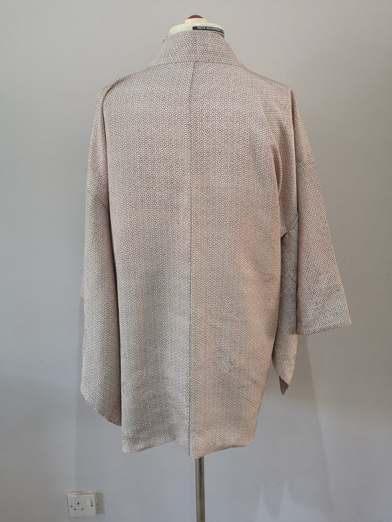 Vintage Japanese Kimomo, short kimono, geometric patt… - Gem