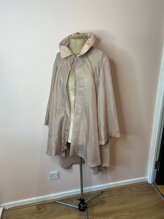 Vintage Handmade Sheer Cape Blush Cape Dip Hem Cape Sheer - Etsy