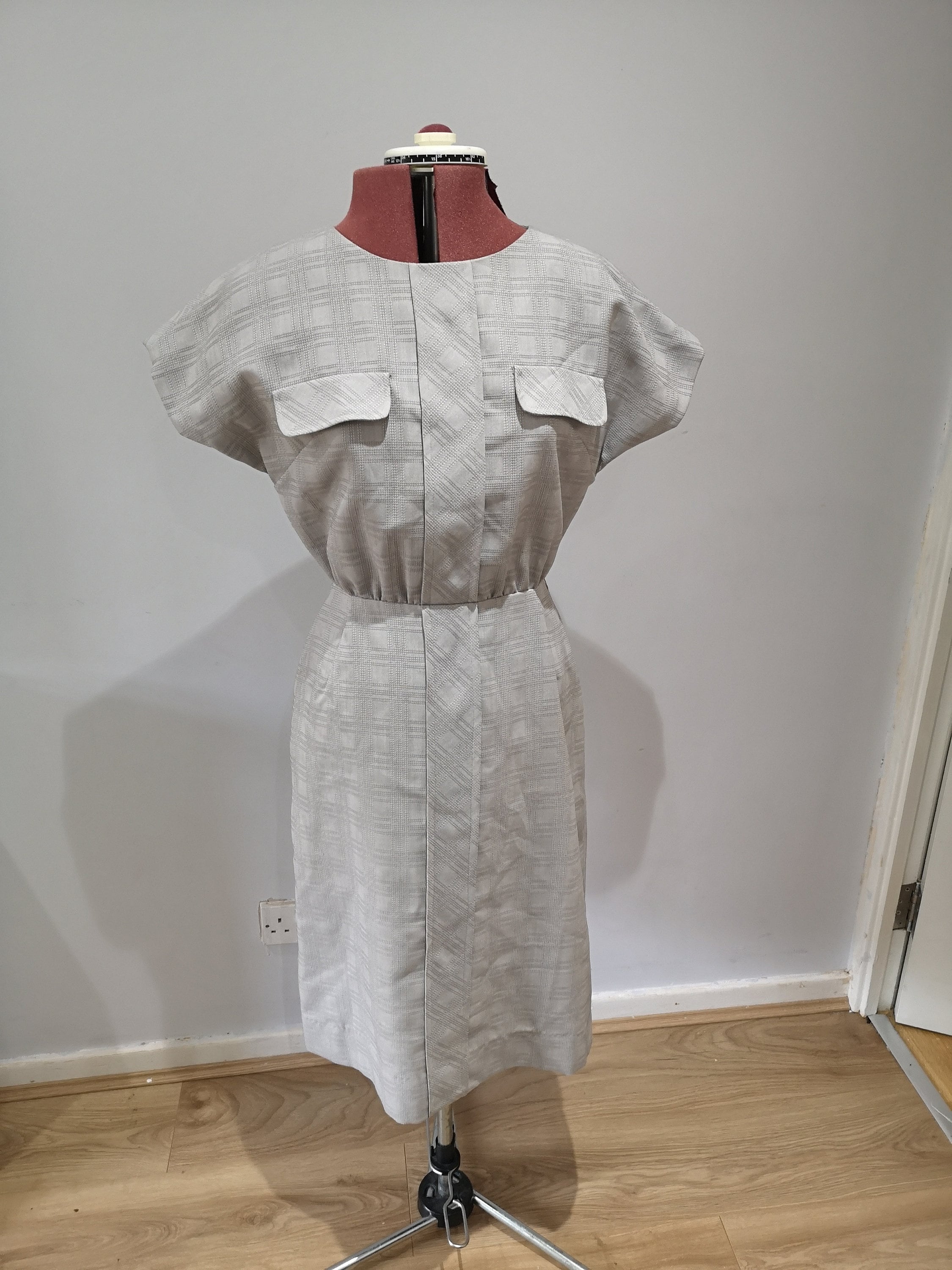 1960's Vintage Terylene Daydress 60's Grey Dress With - Etsy UK