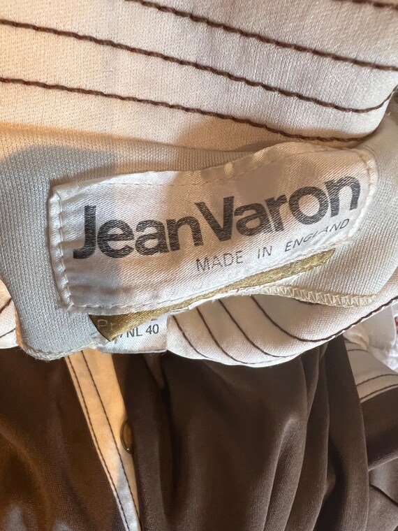 Vintage Jean Varon 70's shirt dress. 70's brown shirt… - Gem
