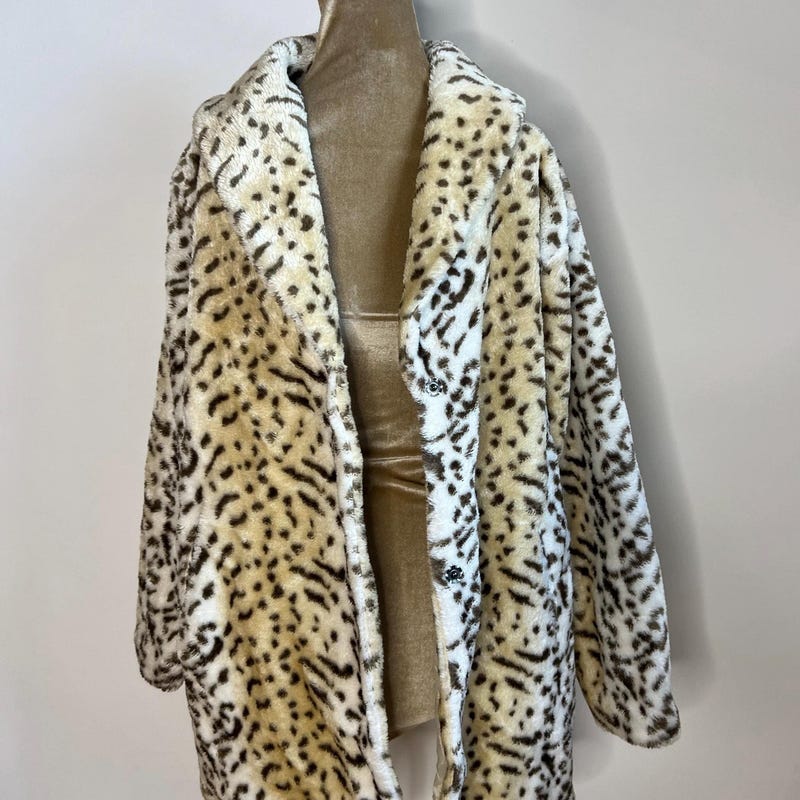 Snow Leopard Coat Women - Etsy UK
