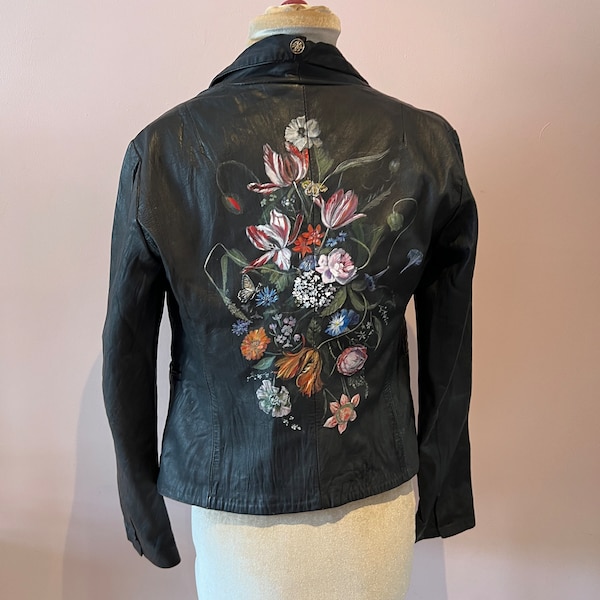 Painted Leather - Etsy