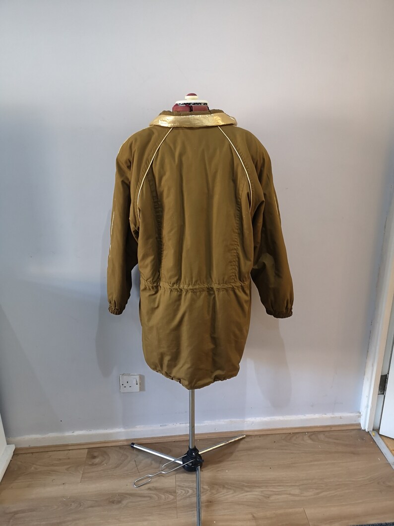 1980's Gold and Brown Coat 80's Raincoat Winter - Etsy UK