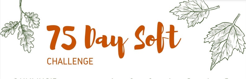 75 Day Soft Challenge | Digital Download | Printable | Habit Tracker - Etsy