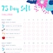 75 Soft/ Easy Challenge | Habit Tracker | Digital Download | Printable ...