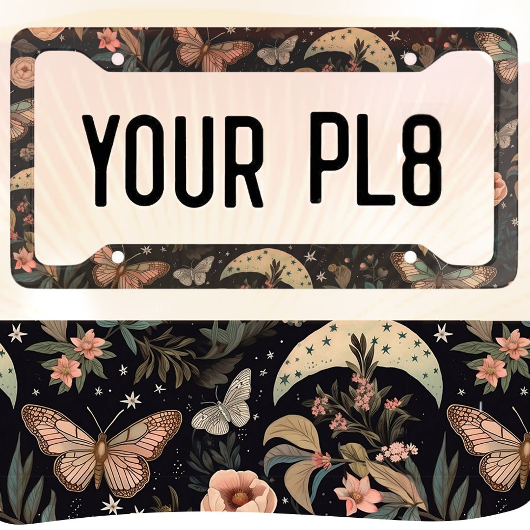 Magical Midnight Garden License Plate Frame for Vehicle, Car License ...