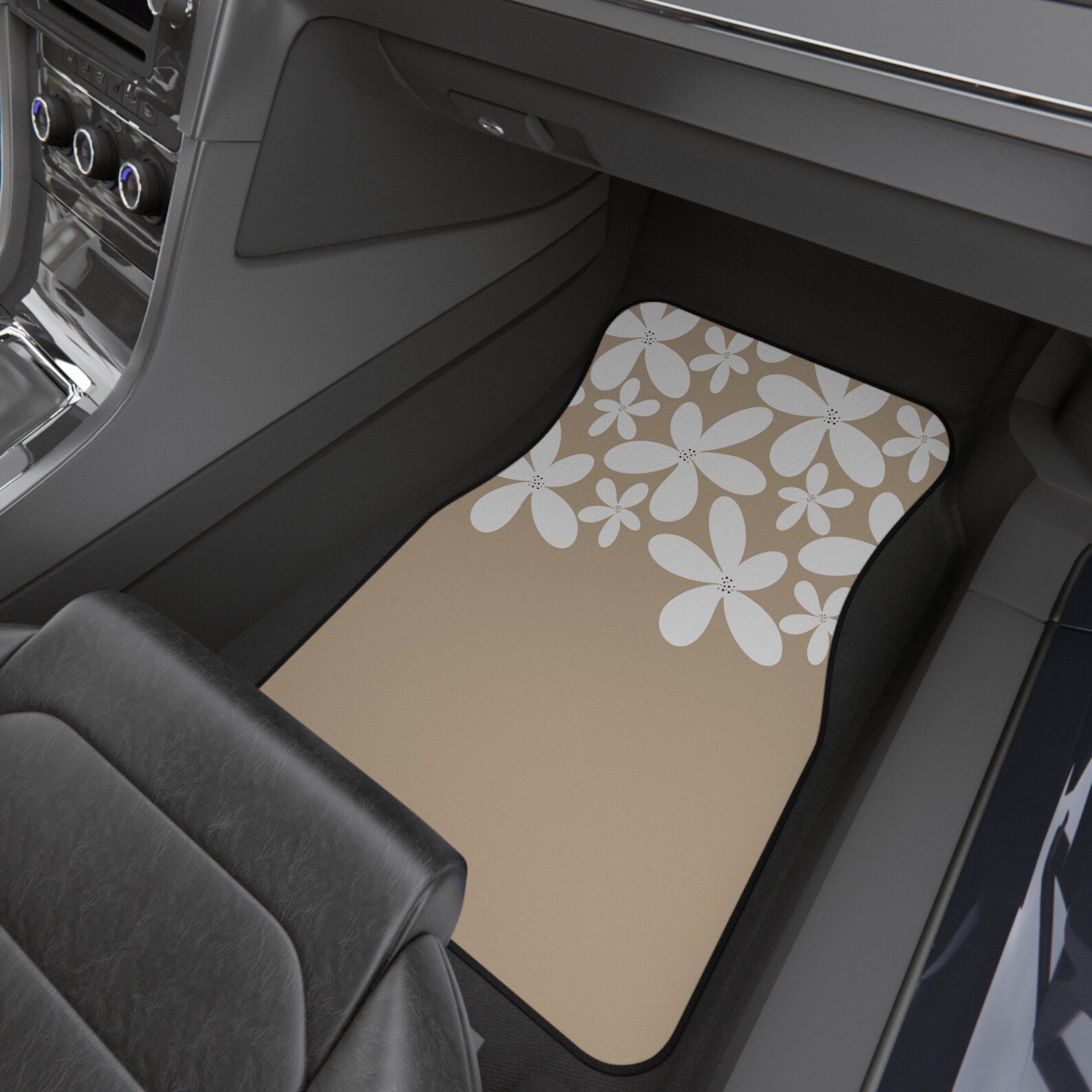 Beige Cottagecore Car Floor Mats set Cute Interior Car - Etsy