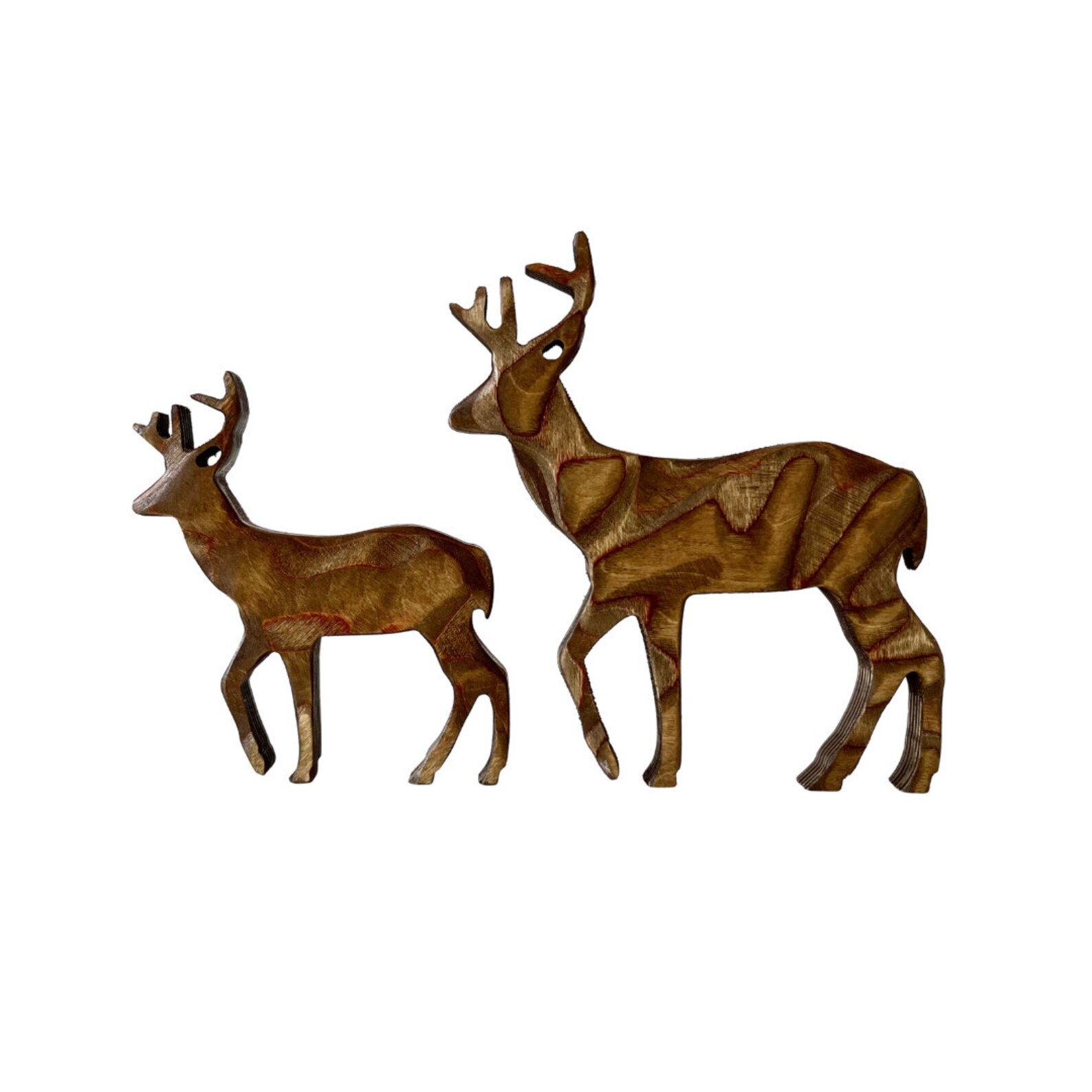 Handcrafted Decorative Baltic Birch Wooden Deer - Etsy