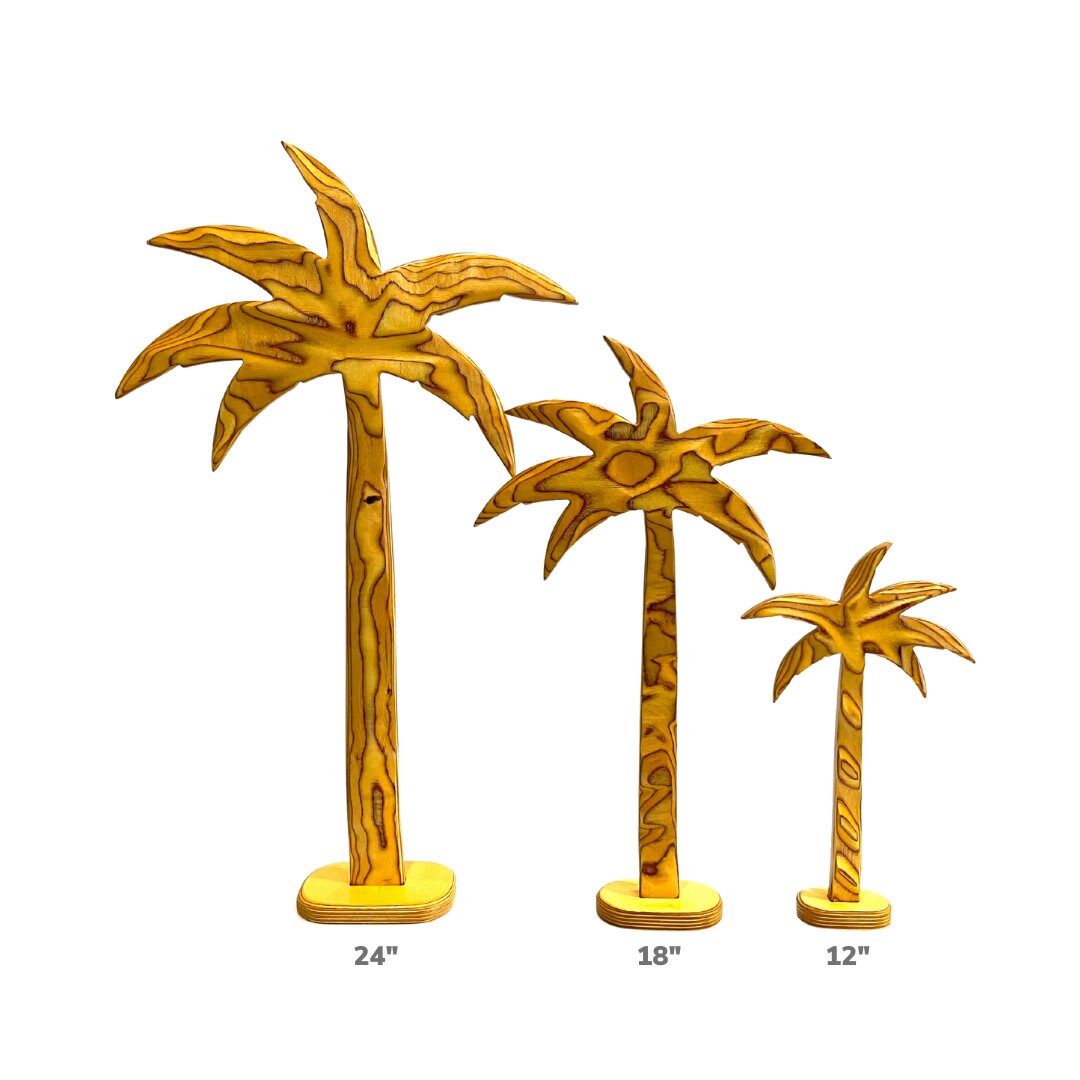 Handcrafted Decorative Wooden Palm Tree - Etsy