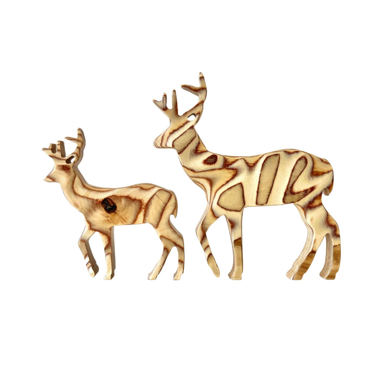Handcrafted Decorative Baltic Birch Wooden Deer - Etsy