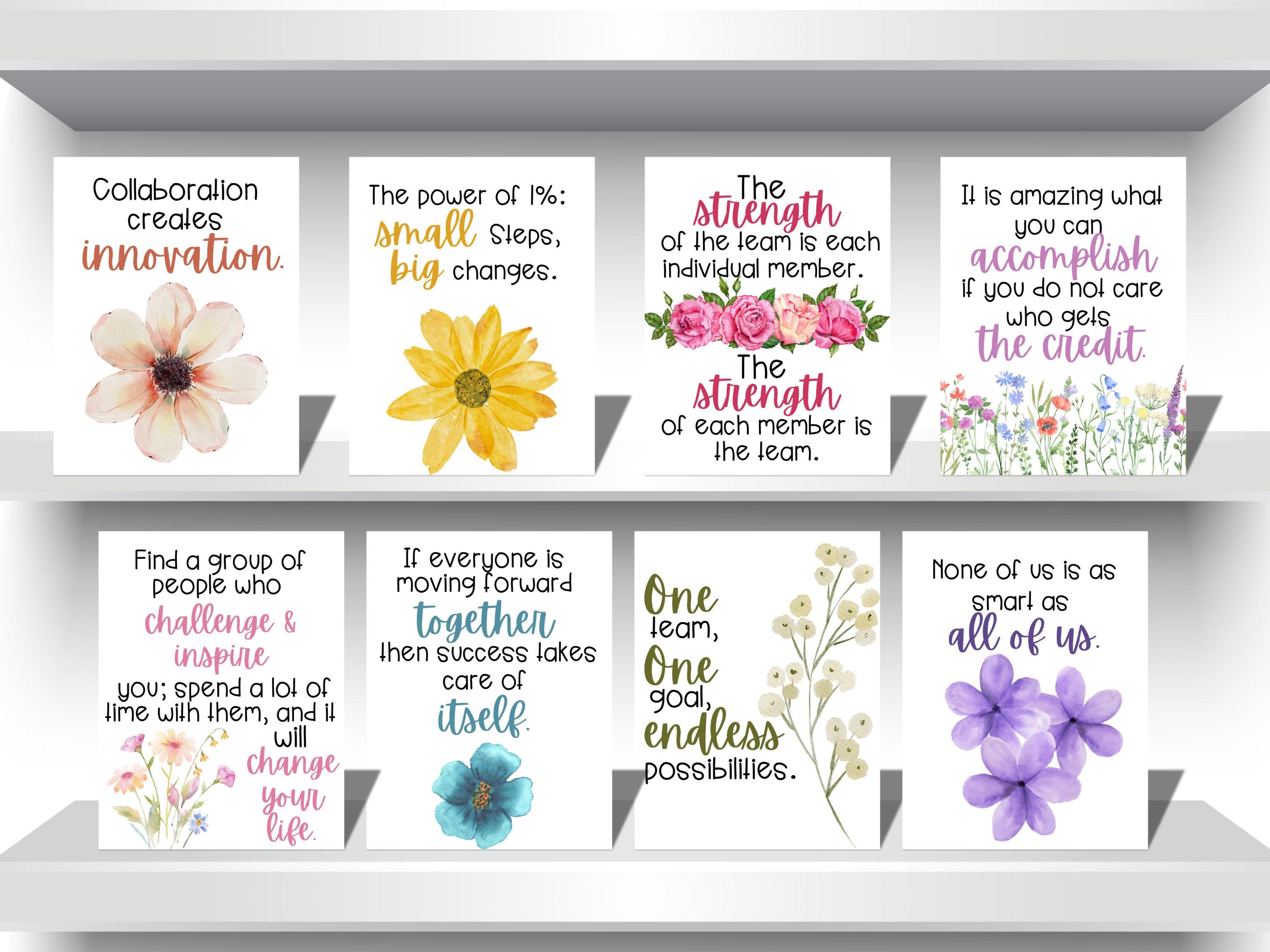 Teamwork Posters, PLC Room, Bulletin Board, Office Decor, Instructional ...