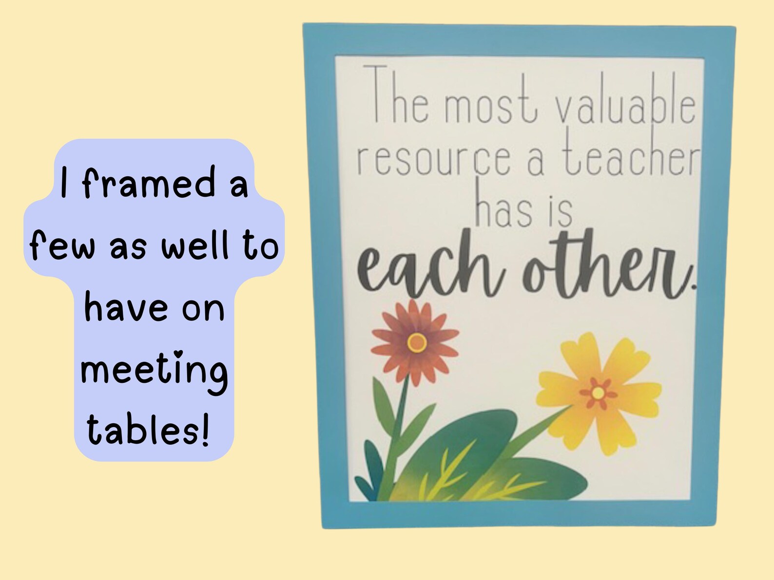 Inspirational Teacher Quote Posters, PLC Room Decor (digital Download ...