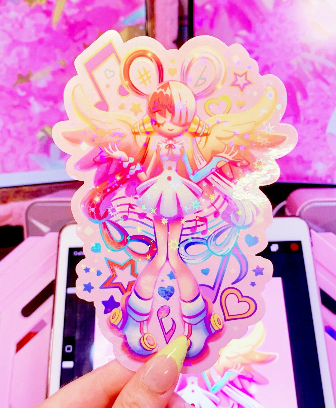 Holographic Uta Sticker - Etsy