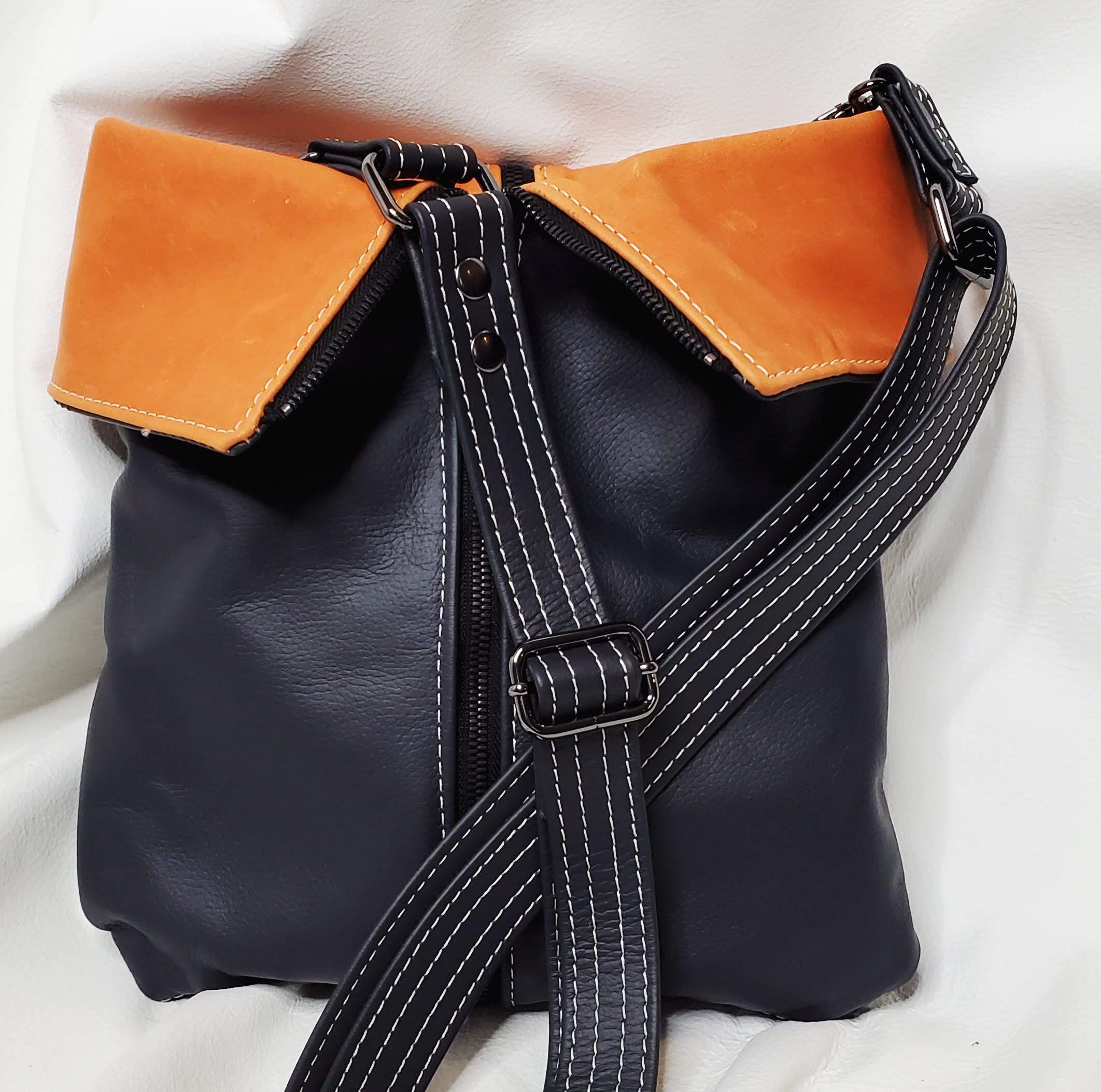 Reversible Crossbody Purse Reversible Leather Bag - Etsy