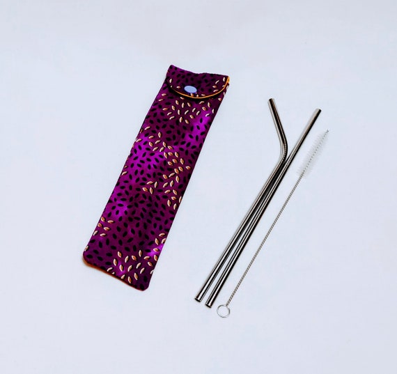 Reusable Straw Pouch Metal Straw Pouch Reusable Pouch for - Etsy
