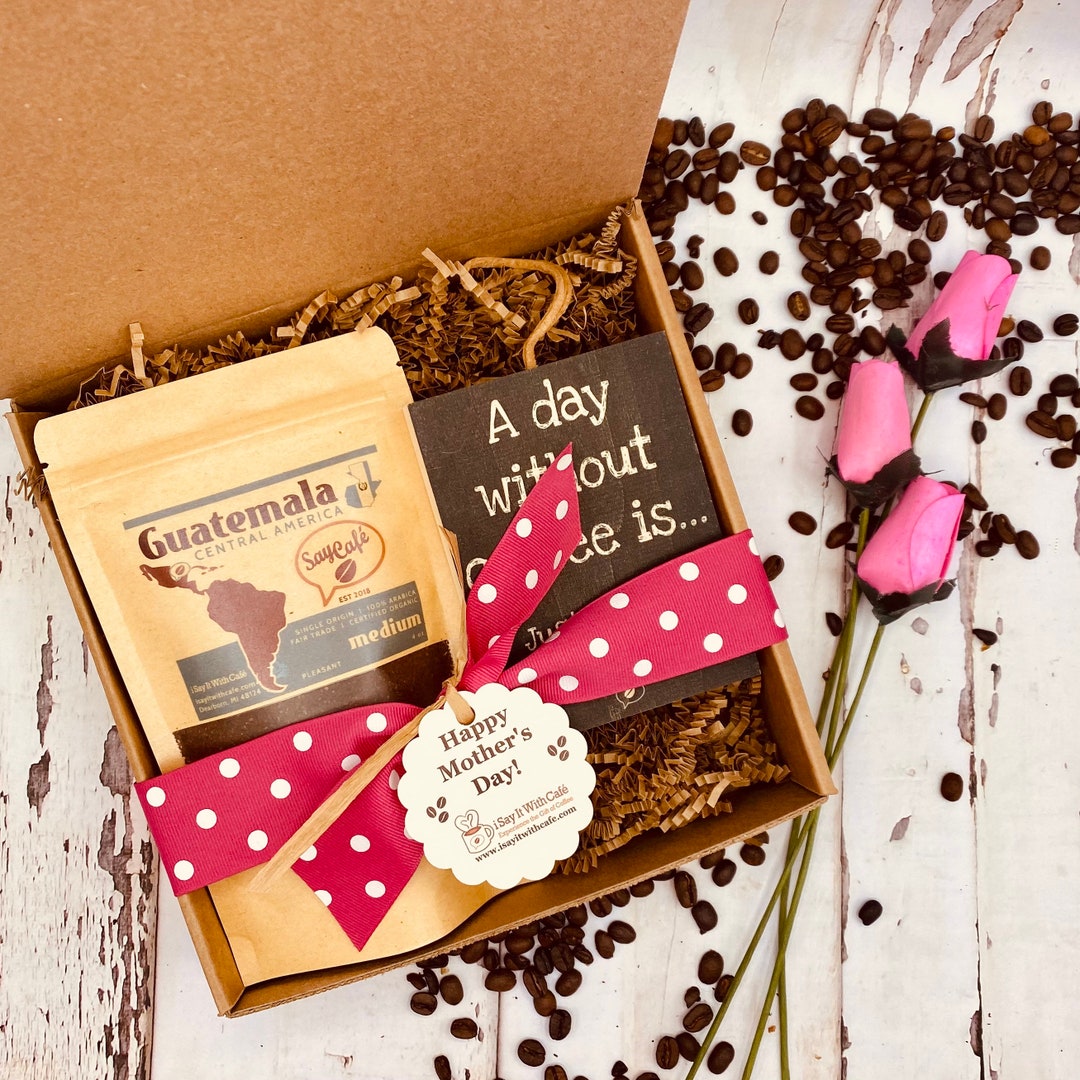 Coffee Lover Gift Set, Gourmet Coffee and Funny Quote Sign Coffee Lover ...