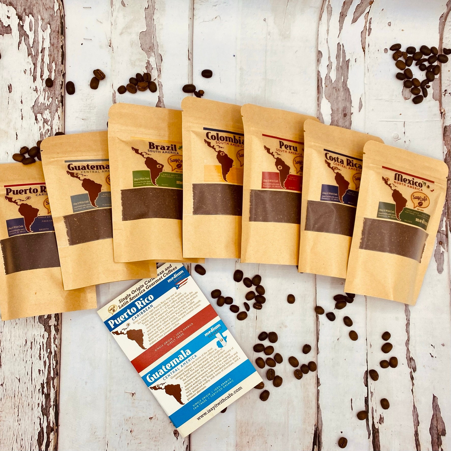 Coffee Sampler Box Seven Days of Coffee Coffee Gift Box - Etsy