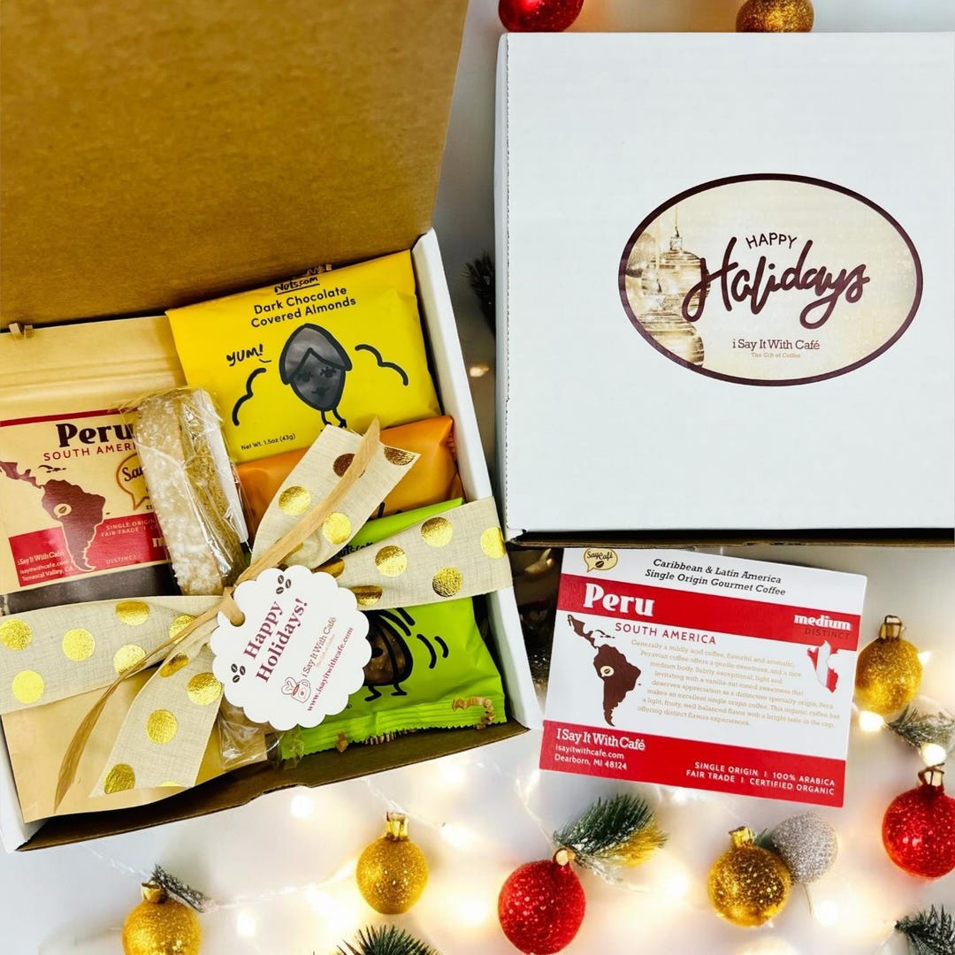 Coffee Care Package - Custom Coffee Gift Box - Unique Holiday Gift Box ...