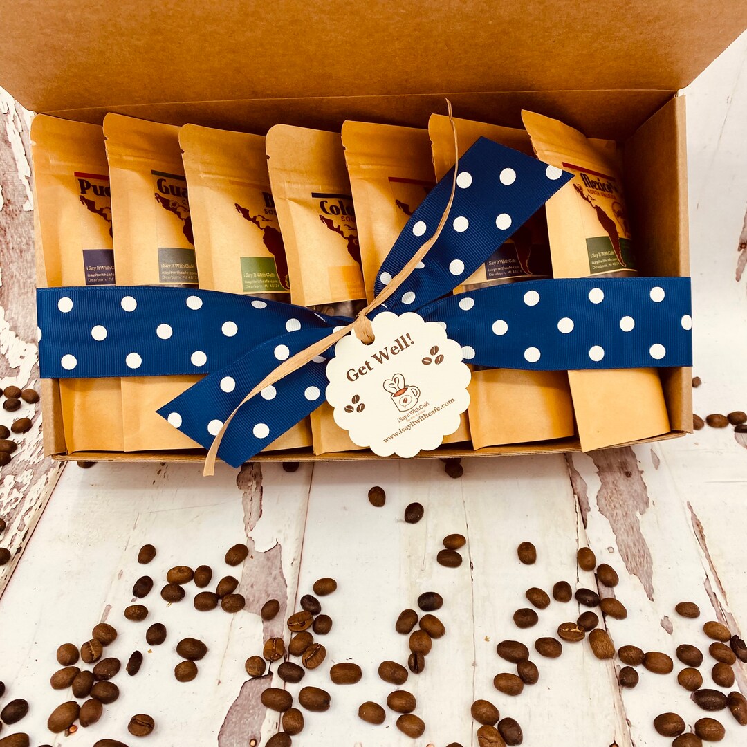 Coffee Sampler Box Seven Days of Coffee Coffee Gift Box - Etsy