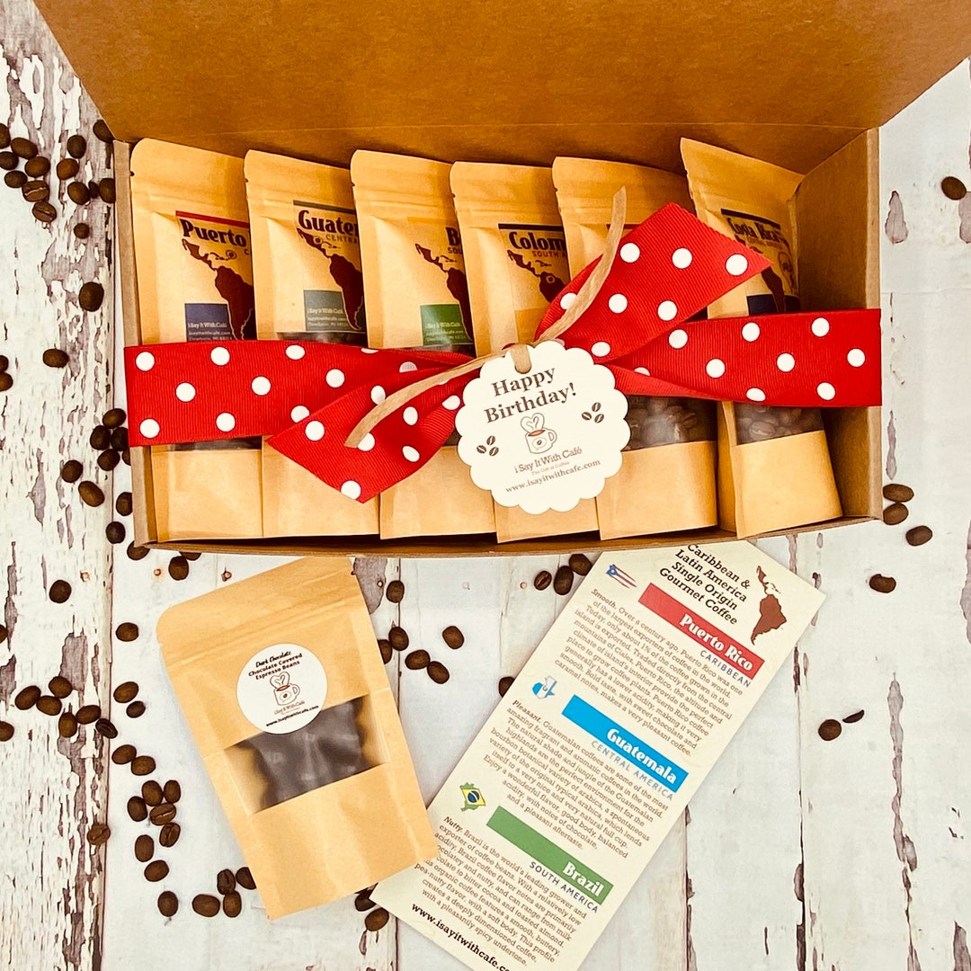 Coffee Lover Sampler With a Treat, Coffee Gift Box, Single Origin ...