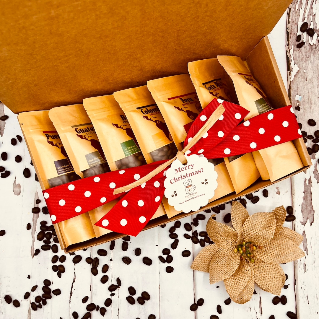 Coffee Sampler Box, Seven Days of Coffee Coffee Gift Box Latin America ...