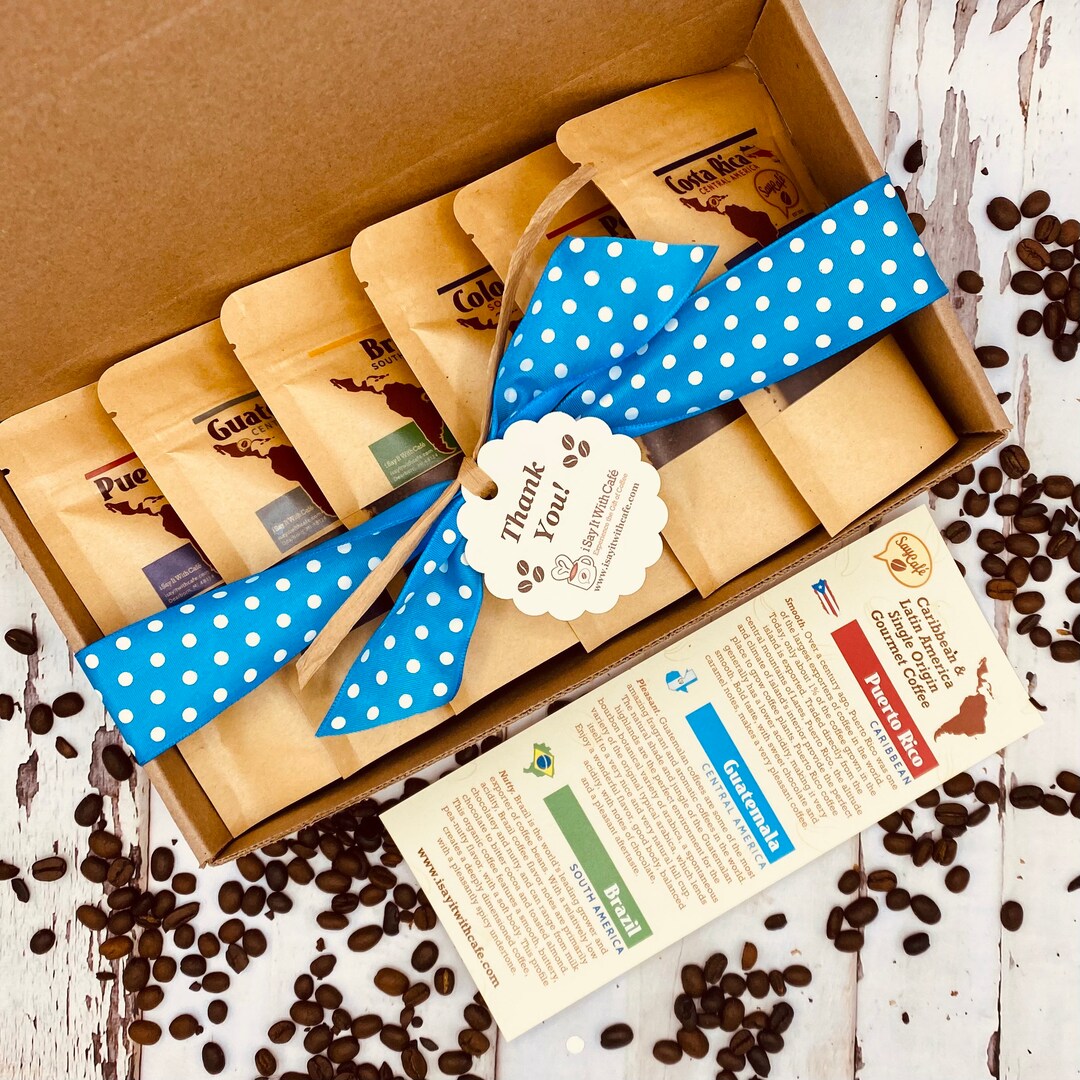 Coffee Sampler Gift Box World Coffee Sampler Single Origin - Etsy