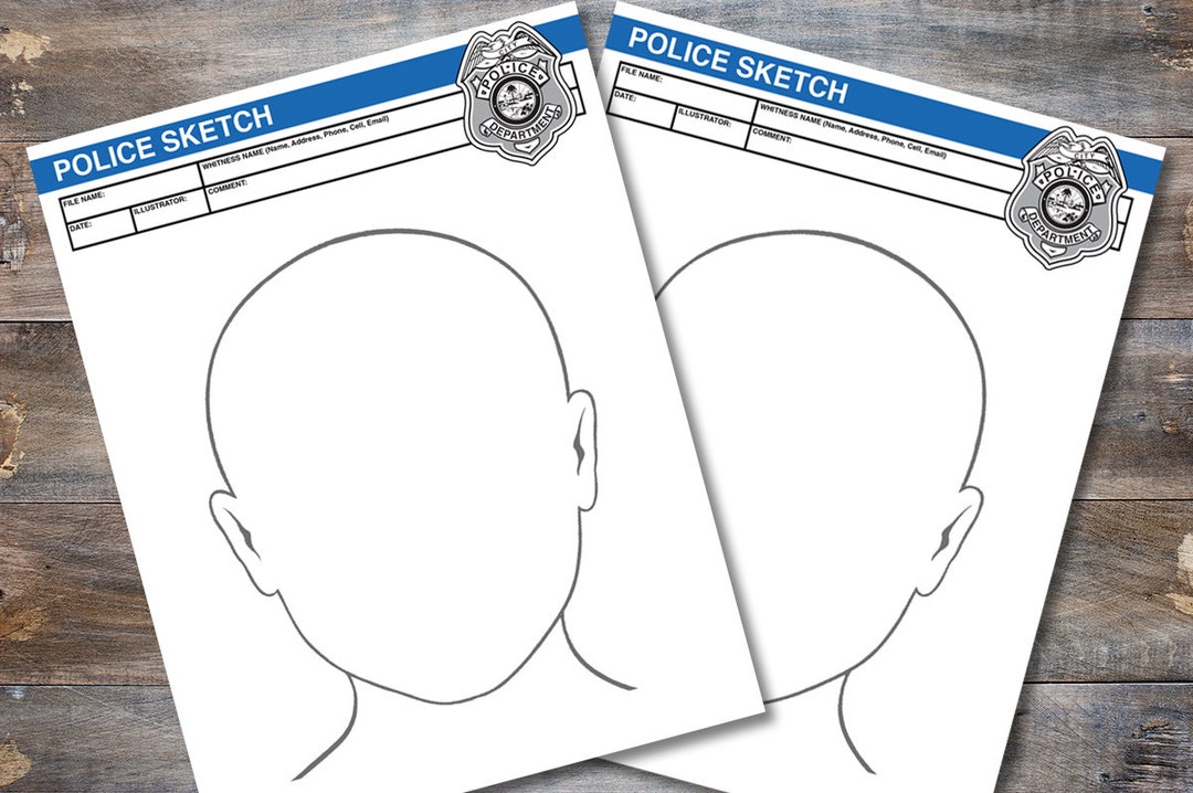 Police Birthday Party Games - Police Sketch Game - Etsy