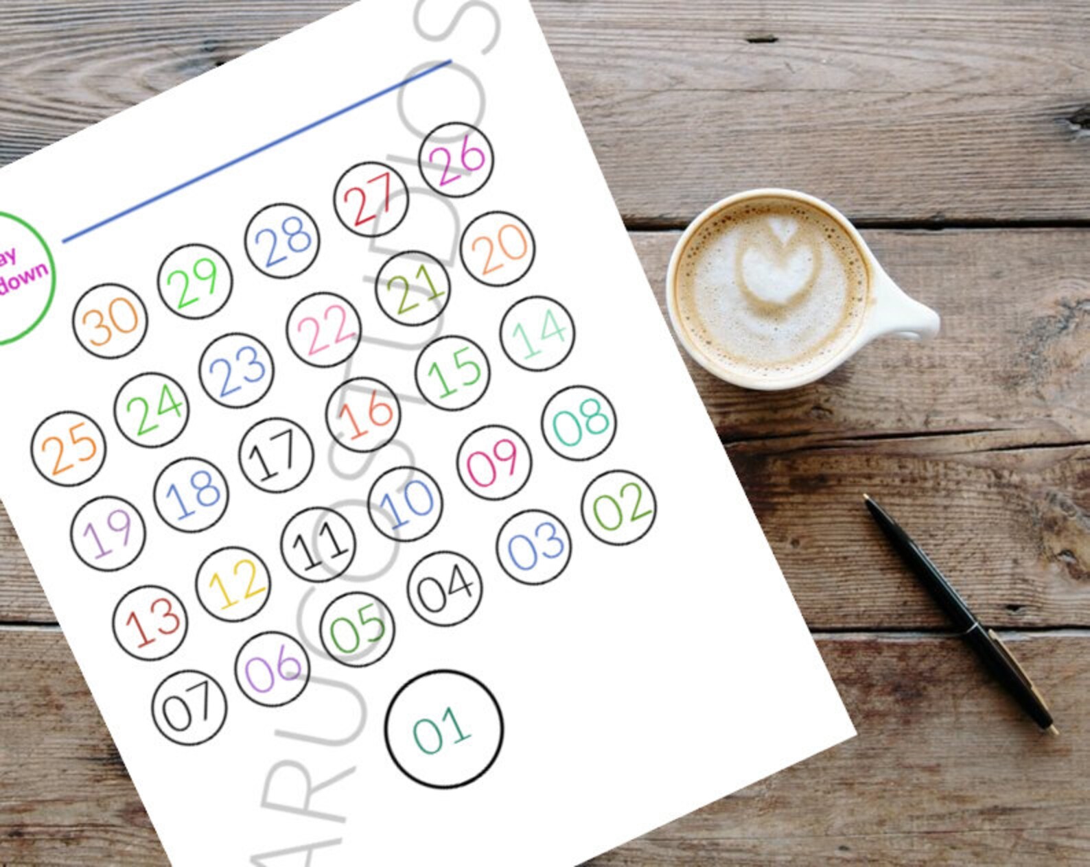 Countdown Page ǀ 30 Day Habit Countdown ǀ Goal Countdown ǀ Event ...