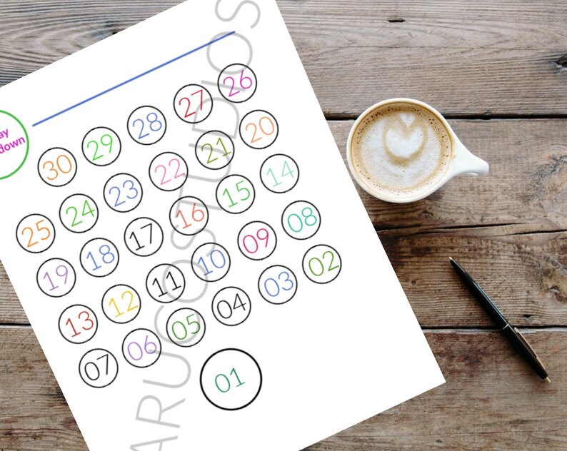 Countdown Page ǀ 30 Day Habit Countdown ǀ Goal Countdown ǀ Event ...