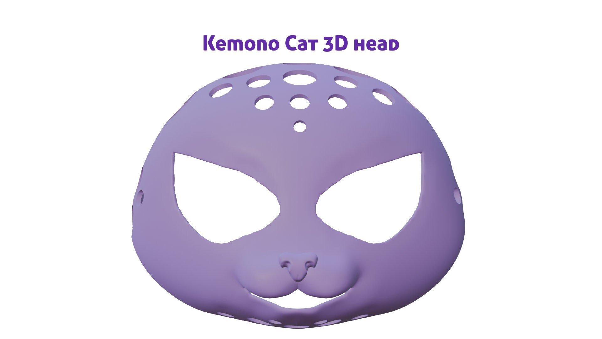 Kemono Suit Angry Cat 3D Printable Head, Fursuit Supply 3D Model - Etsy