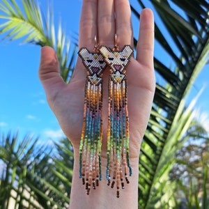 Puma Beaded Earring Jaguar Jewelry Mountain Lion Beaded Earring Puma ...