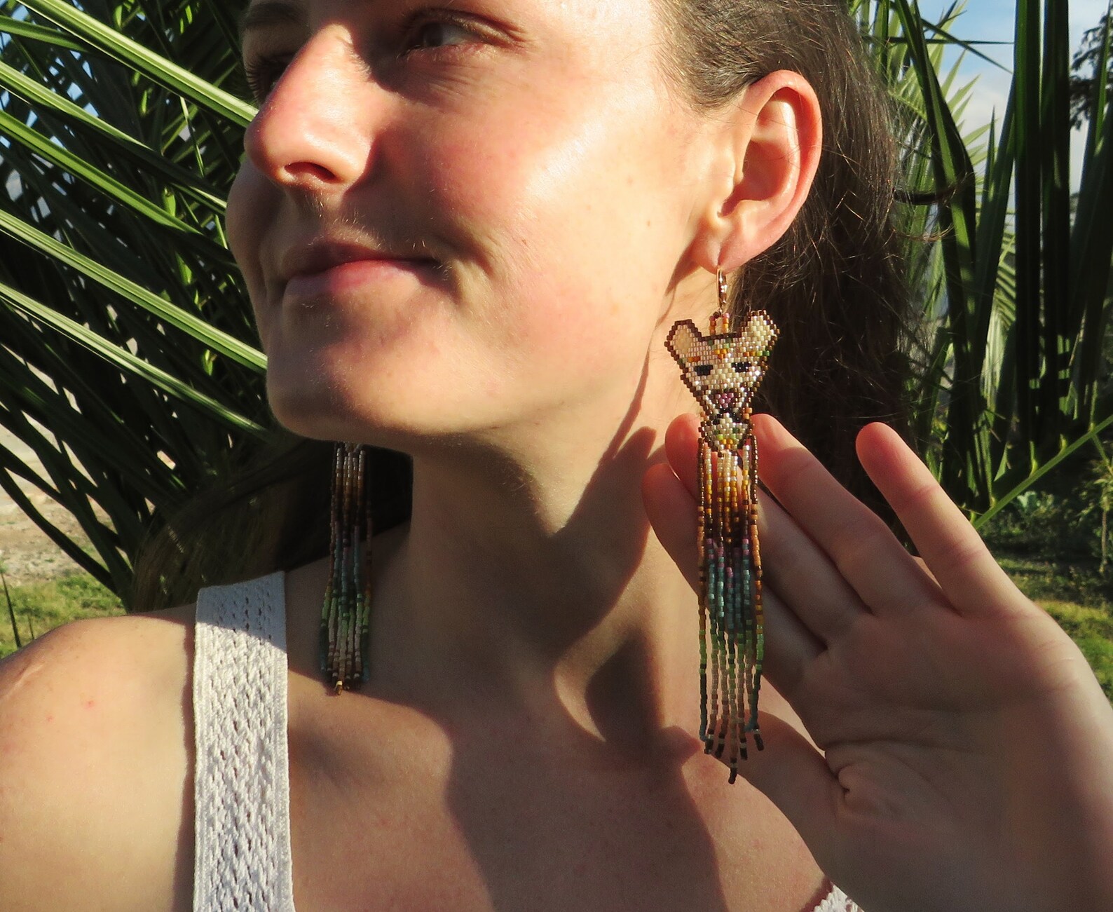 Puma Beaded Earring Jaguar Jewelry Mountain Lion Beaded Earring Puma ...