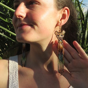 Puma Beaded Earring Jaguar Jewelry Mountain Lion Beaded Earring Puma ...