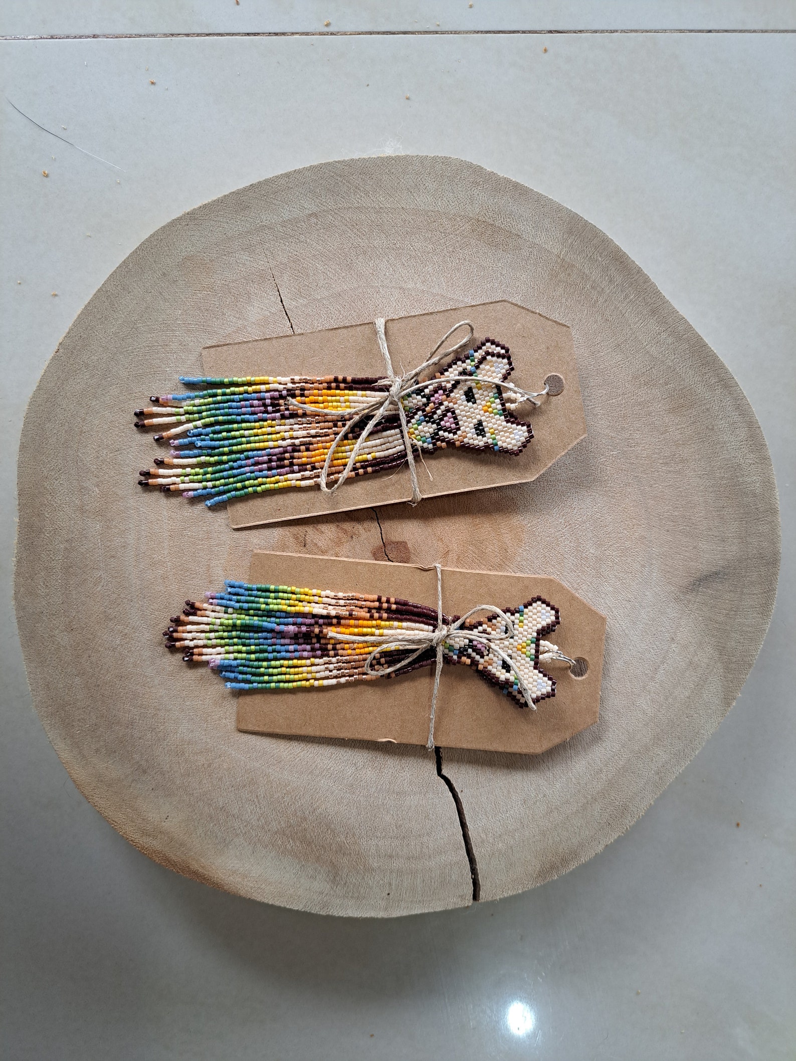 Puma Beaded Earring Jaguar Jewelry Mountain Lion Beaded Earring Puma ...