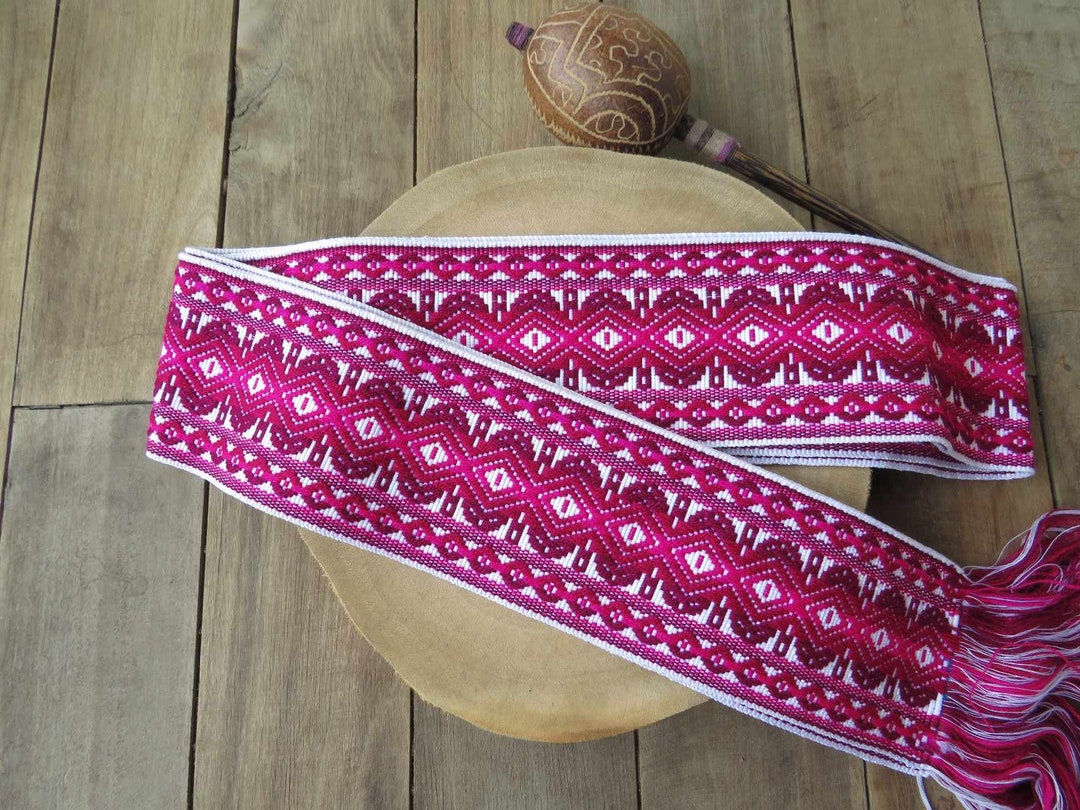 Shaman Woven Belt Shamanic Sash Ceremonial Woven Belt Post-partum Faja ...