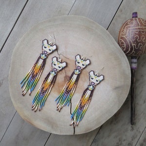 Puma Beaded Earring Jaguar Jewelry Mountain Lion Beaded Earring Puma ...