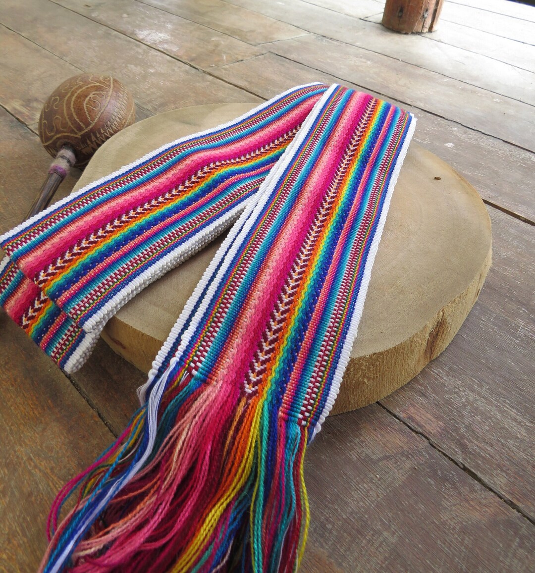 Womb Belt Indigenous Woven Belt Woven Sash Ceremonial Belt Protective ...