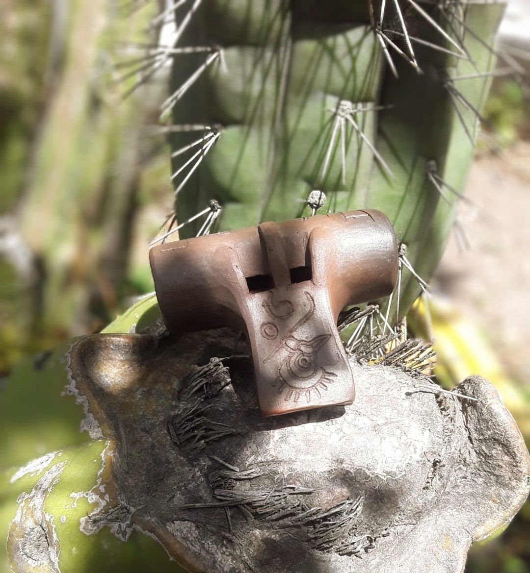 Tezcat Clay Flute Ceramic Whistle Shamanic Flute Wind - Etsy